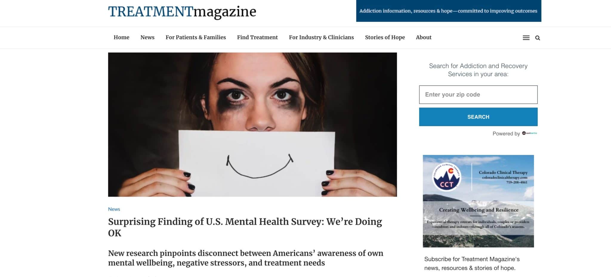 LifeStance CMO Featured in Treatment Magazine - LifeStance Health